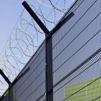 China Galvanized Steel High Security Perimeter Fence Suitable for Airports and Power Plants Delivering Superior Barrier Solutions for sale
