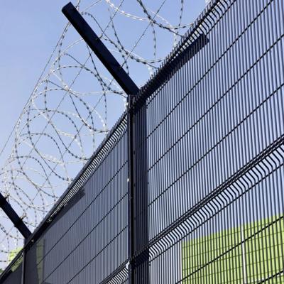 China Galvanized Steel High Security Perimeter Fence Suitable for Airports and Power Plants Delivering Superior Barrier Solutions for sale