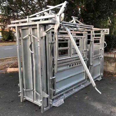 China Steel Frame Portable Cattle Crushes Strong Durable Livestock Equipment Offering Easy Transportation and Animal Restraint for sale