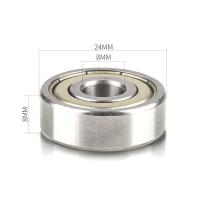 China Miniature 628 ZZ Bearing  628 2RS Bearing 8x24x8 Mm for sale