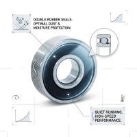 China 6203-RS Deep Groove Ball Bearing P6 Precision Z3V3 Low Noise Waterproof Bearing for Automotive Alternators for sale