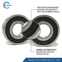 China 6203-RS Deep Groove Ball Bearing P6 Precision Z3V3 Low Noise Waterproof Bearing for Automotive Alternators for sale