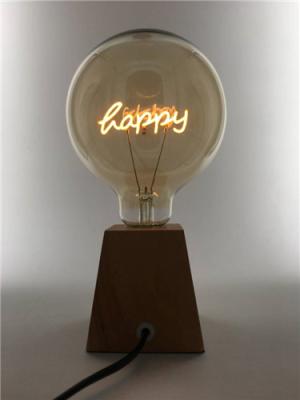China LVD Glass Letter Spiral G125 Decorative Filament Bulb for sale