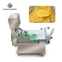 China Potato Taro Slivers Segments Fruit Cutting Machine , Waterproof Motor Leaf Vegetable Cutter for sale