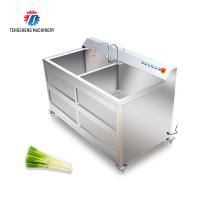 China 1.1KW Commercial eddy current bubble washing machine ozone multifunctional vegetable washing machine for sale