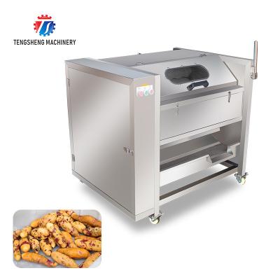 China 180KG Small automatic ginger washing machine Cassava peeling machine sweet potato potato peeling equipment for sale