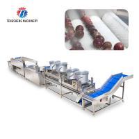 China Fruit and vegetable brush bubblecleaning and drying production line Fruit Vegetable FOOD processing production Machine for sale