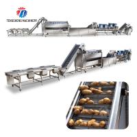 China Selection roller brush bubble washing,drying,and cutting production line Fruit Vegetable FOOD processing production Machine for sale