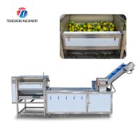China Dust Scrub Sortment Fruit Production Line Bubble Controlling Pineapple Vegetable Cleaning for sale