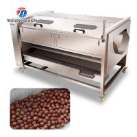 China Ginger Potato Carrot Taro Sweet potato Yam Saiko persimmon papaya horseshoe Sealed Cover Type Peeling Machine Wash Washer Washing Cleaning for sale