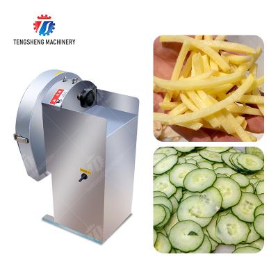 China Desktop Vegetable Cutter Potato Carrot Taro Sweet potato Yam cucumber towel gourd balsam pear winter melon Cutting processing production Machine for sale