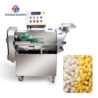 China Double-head vegetable cutting machine conveyor belt can be removed Ginger Potato Carrot radish Taro Sweet potato Yam corn Saiko persimmon Leafy vegetables Cutting for sale