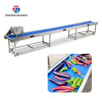 China Fruit Vegetable sward beans soybeans green beans chickpeas beans red beans mung beans  green peas beans Saiko persimmon Potato Carrot radish onion chili eggplant Conveyor table for sale
