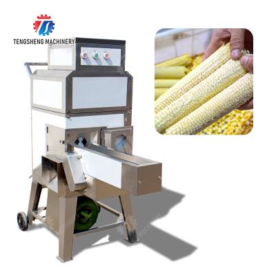 China Sweet Glutinous Commercial Corn Thresher Machine Automatic Size Adjusting for sale