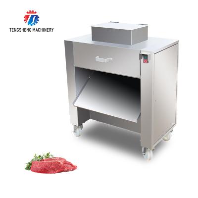 China 380V 2.2KW Canteen fresh meat slicing machine chicken neck duck neck slicing machine meat slicing machine for sale