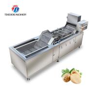 China 380V 3.5KW Stainless steel blanching machine bubble cleaning blanching equipment water bath spray equipment for sale