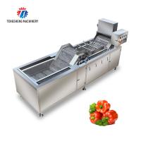China Industrial Fruit And Vegetable Washing Machine Adjustable Temperature for sale