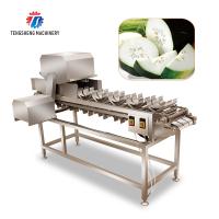 China 380V 150KG Luffa pumpkin asparagus cucumber lettuce bitter melon slicing machine specifications can be fixed for sale