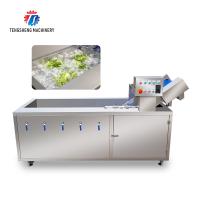 China 185KG 2.6KW  Ozone disinfection vegetable washing machine Commercial units school canteen air bubble washing machine for sale