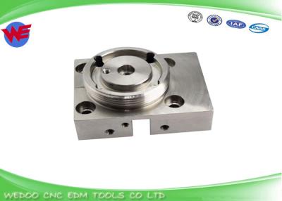 China A290-8119-X76 Stainless Lower Guide Holder Block Fanuc EDM Wear Parts 52x42x33.5 for sale