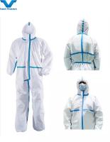 China Cat 3 Type 5/6 Disposable Suit Waterproof and Hooded Coveralls for Safety Protection for sale