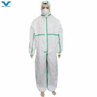 China Cat 3 Type 5/6 Disposable Suit Waterproof and Hooded Coveralls for Safety Protection for sale