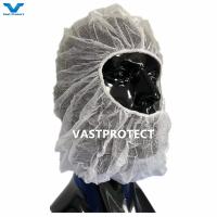 China Customized Logo Non Woven Disposable PP Ninja Space Astronaut Balaclava Hood Head Cover for sale