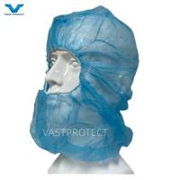 China Customized Logo Non Woven Disposable PP Ninja Space Astronaut Balaclava Hood Head Cover for sale