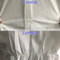 China Breathable Anti Static EN1073 White Disposable Micro Film Suit For Solid Particulates for sale