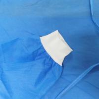 China PPE CE Certified OZONE Disinfecting Type Disposable Sterile 45gsm Nonwoven Isolation Gown for sale