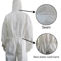 China 20000pcs/day CE Type5 6 Waterproof Anti-Spray Suit Disposable Microporous Coveralls for sale