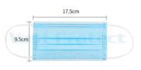 China Shelf Life 2 Years EN14683 Hospital Supply Disposable 3 Ply Breathable Earloop Face Mask for sale