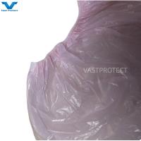 China Customized Disposable PE Pink Shoe Cover For Labs Waterproof Material 17 x 40cm for sale