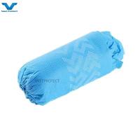 China Disposable PP 10-20g Elastic Blue Anti Slip Printed Shoe Cover For High Standar for sale