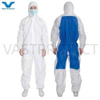 China Professional PPE Safety Tyvvk Chemical Disposable Coverall Suits for sale