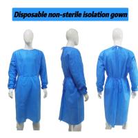 China Waterproof Breathable Level 1 2 3 Disposable Isolation Gown With SMS Non Woven Fabric for sale