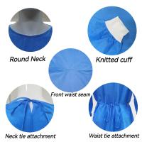 China Protective Clothing Preventing Cross Infection Disposable Isolation Gown With SMS for sale