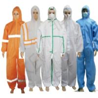 China PPE Suit Type 4 5 6 SMS PP Microporous Coveralls Industrial Safety for sale
