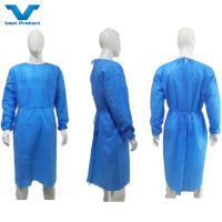 China Disposable SMS Non Woven Isolation Gown For Hospital Level 3 Waterproof Protection for sale
