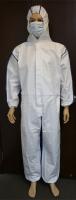China Supply Green Hooded Microporous Disposable Coverall with Back SMS Panel Seasonal Wear for sale