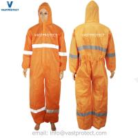 China SMS Microporous Disposable Reflective Coveralls for Initial Payment and Overall Style for sale