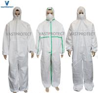 China Orange Liquids Resistant Chemical Protective Disposable Coveralls for Spray Painting for sale