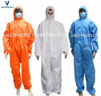 China 60GSM Overalls for Demolition Decontamination Decoration Disposable Protective Clothing for sale