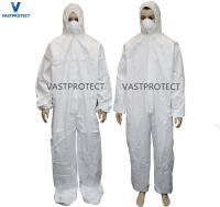 China Applicable Disposable Coveralls with Microporous PE Film Laminated Non-Woven Material for sale