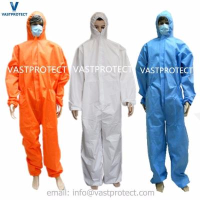 China Safety Protective Clothing Disposable Coveralls with Hood Get a Refund within 30 Days for sale