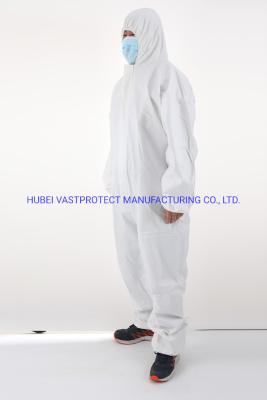 China Waterproof Disposable Coverall with PP Microporous Film Both Genders and Breathable for sale