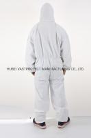 China 50GSM Thickness Cat 3 Type 5/6 Waterproof Breathable Disposable Microporous White Overall for sale