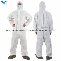 China Anti-Slip Grey Bootcover Disposable Coverall for Male Workers in Stress Environments for sale
