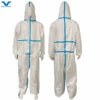 China VPT634 Cat 3 Type 4 5 6 Heat Sealed Tape Seam Disposable Coverall with CE Certificate for sale
