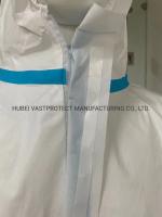 China VPT634 Cat 3 Type 4 5 6 Heat Sealed Tape Seam Disposable Coverall with CE Certificate for sale